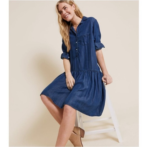 Grayson | Dresses | Grayson The Changemaker Dress Liquid Lyocell Blue ...